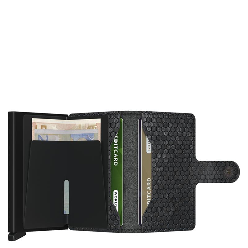 Secrid Miniwallet Hexagon Portemonnees zwart | van Os tassen en koffers
